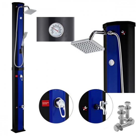 Dus solar 60 Litri, robinet pentru picioare, dus de mana si termometru ...