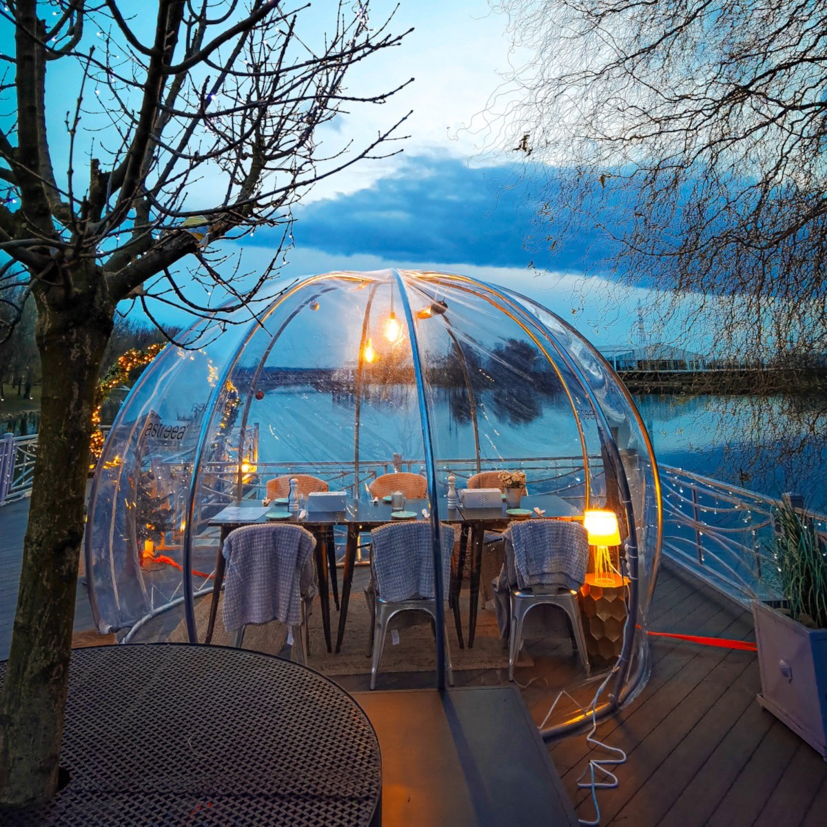 Igloo Astreea Crystal Pvc, iglu pavilion premium, complet aluminiu ...